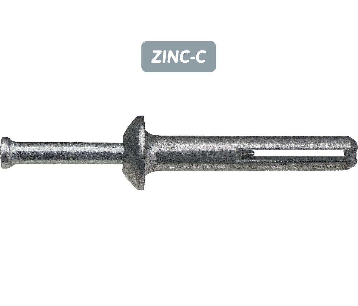 Metal Drive Anchor - Body - Zamac Alloy, Pin - Carbon Steel - ZINC CLE ...