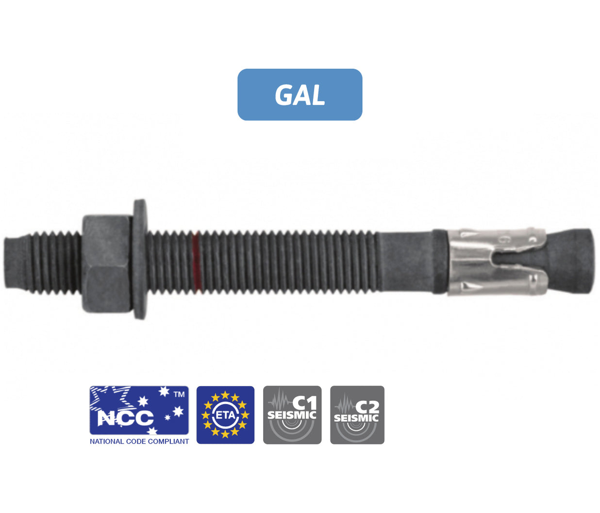 Thru-Bolt PRO Stud Anchors - GAL — NPX Fasteners