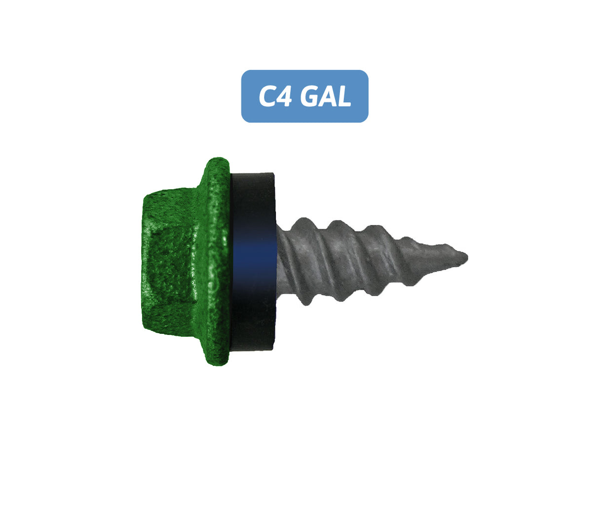 Needle Point Hex Head - C4 GAL WASHERED — NPX Fasteners