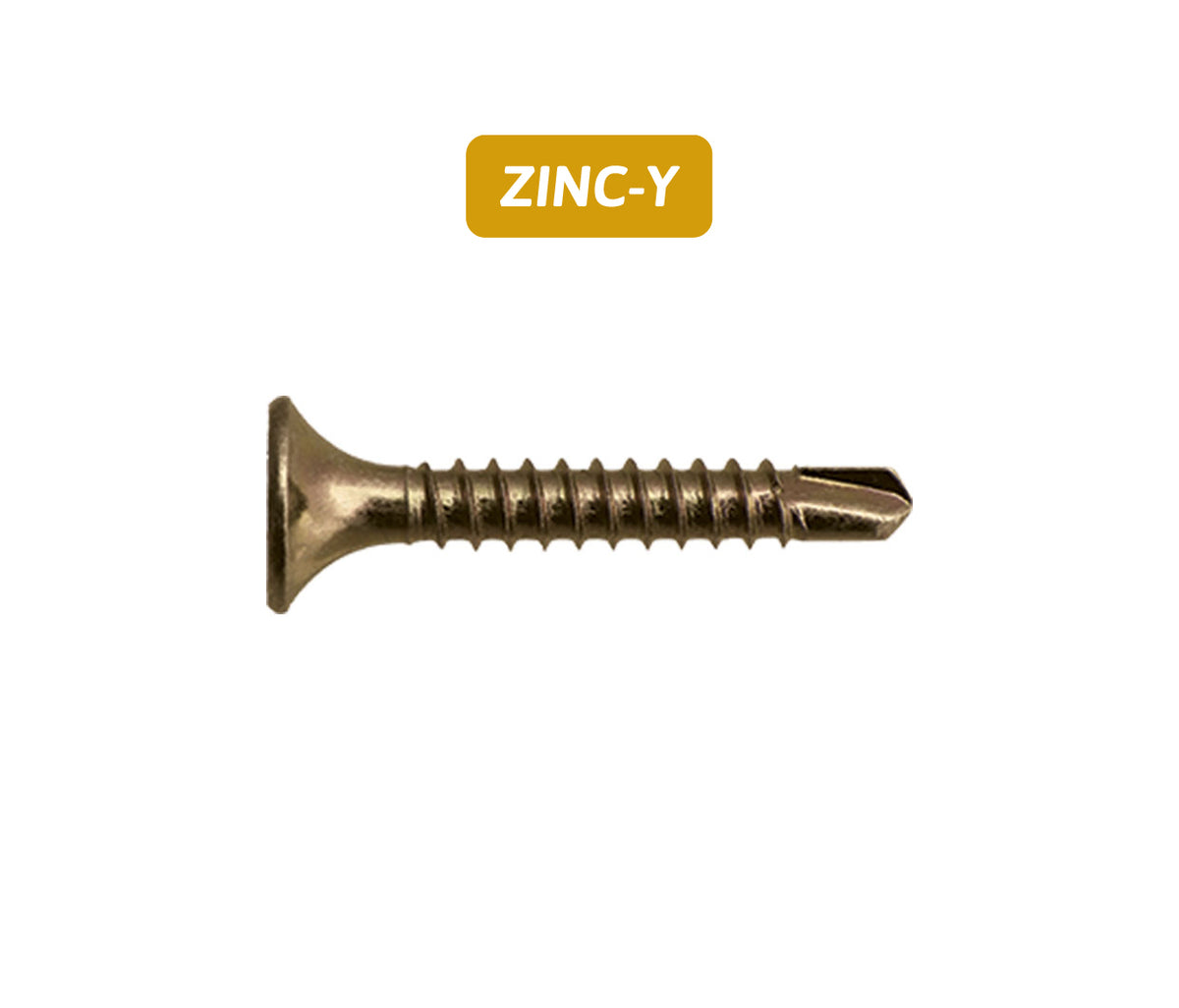 Self Drilling Bugle Head - Coarse Thread - ZINC YELLOW — NPX Fasteners